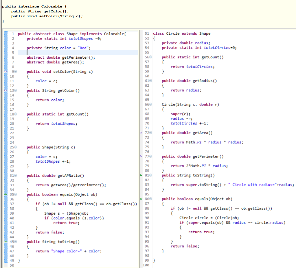 Solved What is true about the following line of code: Shape | Chegg.com