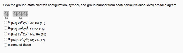 Solved Give the ground-state electron configuration, symbol, | Chegg.com