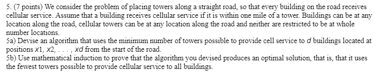 Solved For The Activity Selector Problem Suppose That 