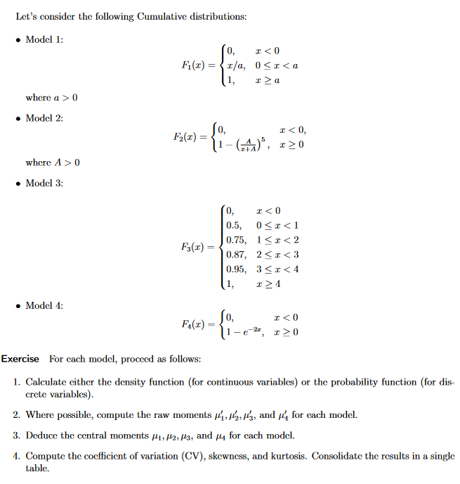 Solved Let's consider the following Cumulative | Chegg.com