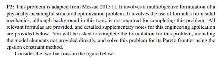 Solved P2: This problem is adapted from Messac 2015 []. It | Chegg.com