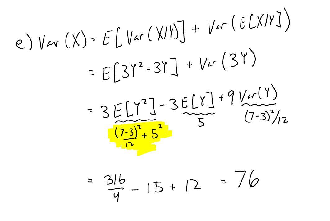 Solved Suppose Y is a uniform random variable over [3,7]. | Chegg.com