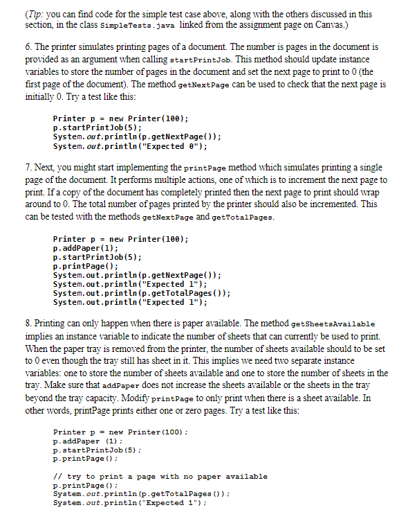 Solved For this assignment you will implement one class, | Chegg.com