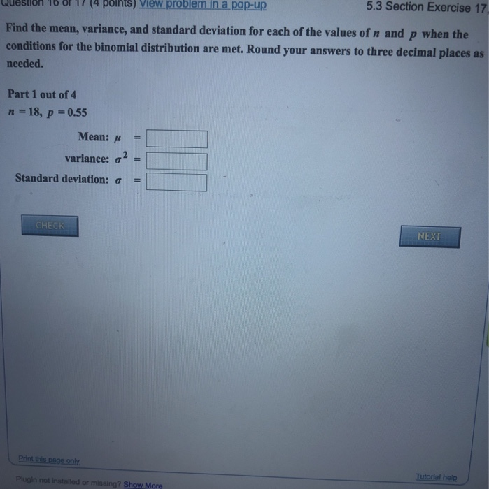 Solved Question 15 of 17 (3 points) View problem in a pop-up | Chegg.com