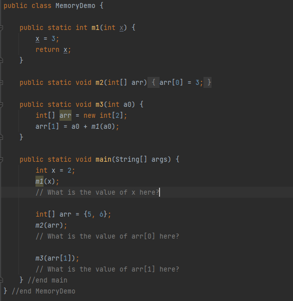 Solved Exercise 1 - Parameters, Local Variables, and Objects | Chegg.com