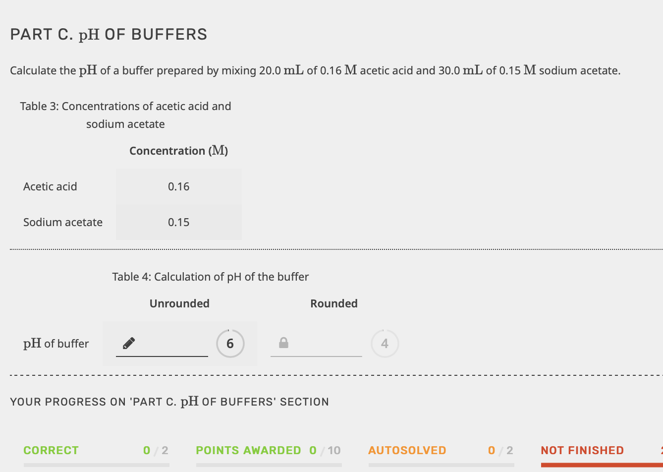 Solved Calculate the pH of a buffer prepared by mixing 20.0 | Chegg.com