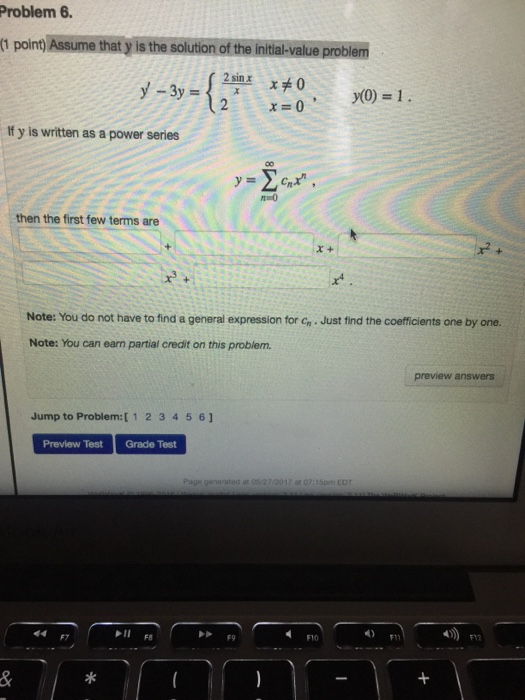Solved Assume that y is the solution of the initial-value | Chegg.com Solved Assume that y is the solution of the initial-value | Chegg.com
