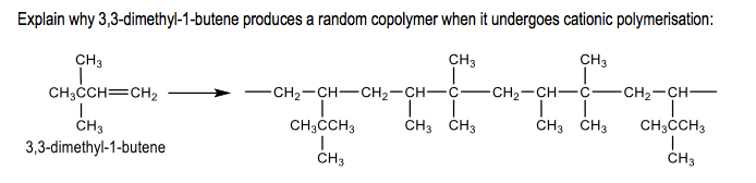 Solved Explain why 3,3-dimethyl-1-butene produces a random | Chegg.com