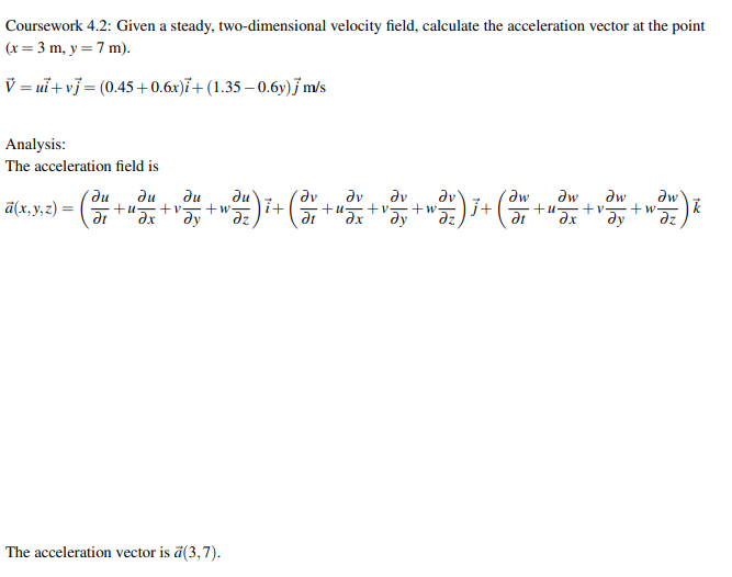 Solved Coursework 4.2: Given a steady, two-dimensional | Chegg.com