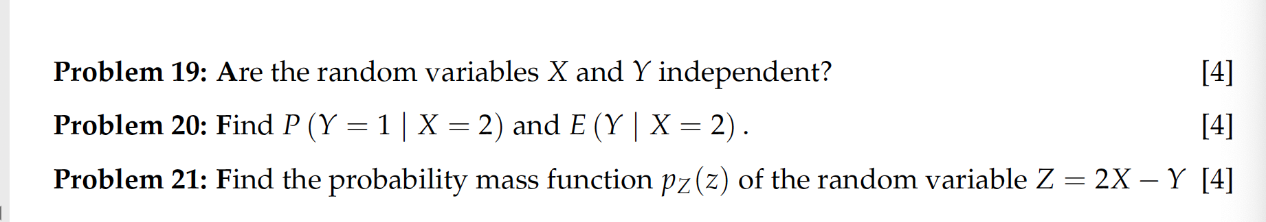 Solved Two discrete random variables X and Y have a joint | Chegg.com
