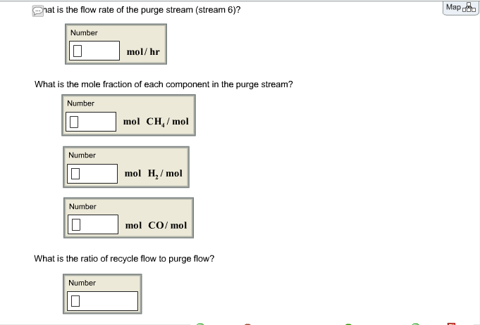 Solved at is the flow rate of the purge stream (stream 6)? | Chegg.com