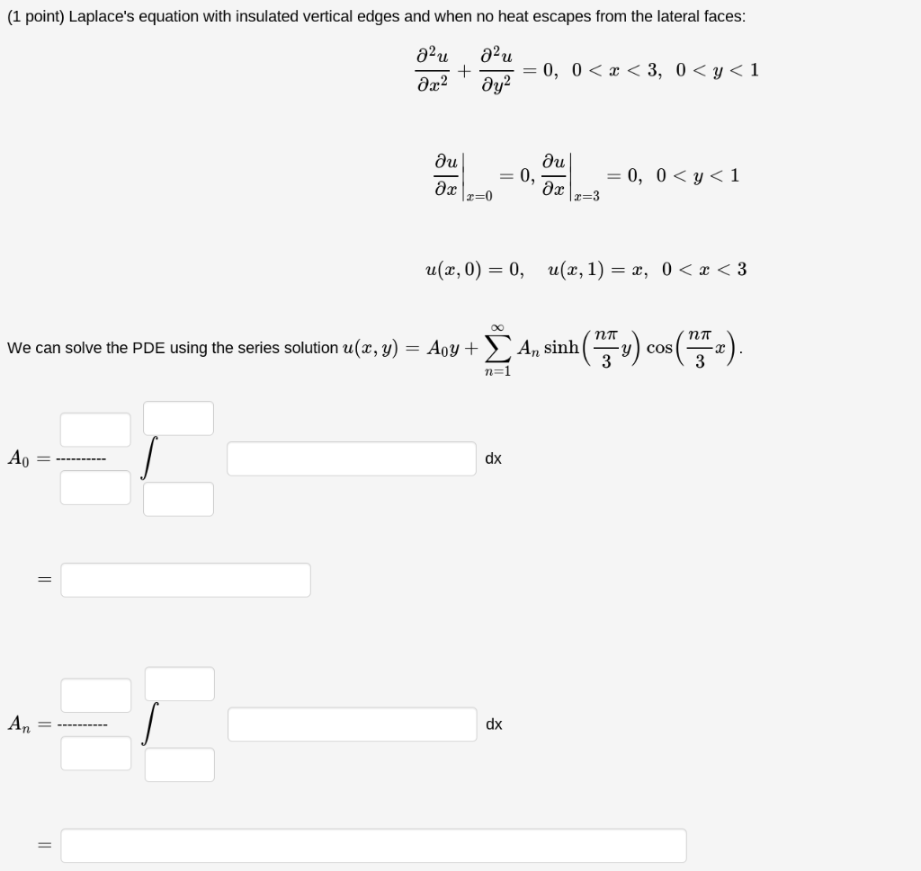 Solved ∂x2∂2u+∂y2∂2u=0,0 | Chegg.com