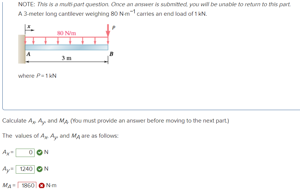 Solved NOTE: This is a multi-part question. Once an answer | Chegg.com