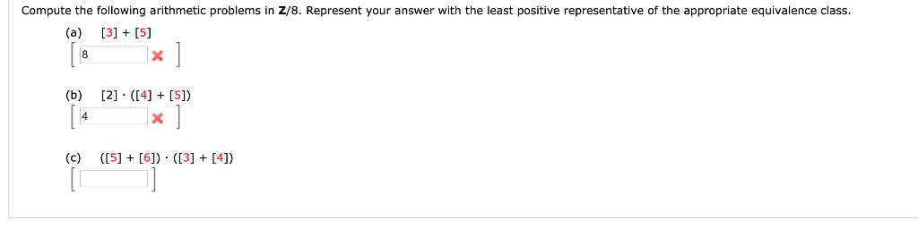 Solved Compute the following arithmetic problems in Z/8. | Chegg.com