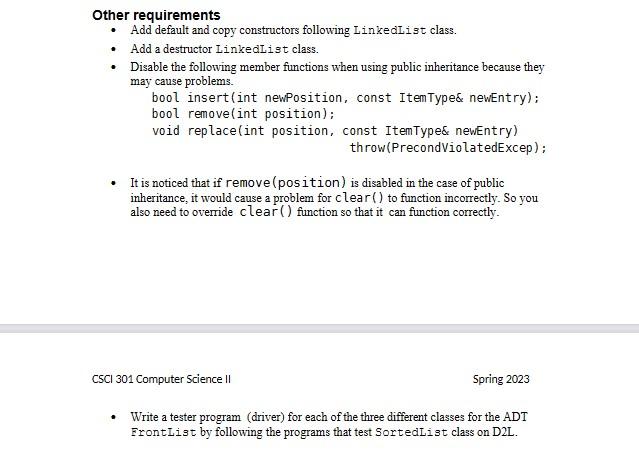 Solved Can you also provide header and implementation of | Chegg.com