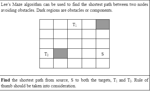 Solved Lee's Maze algorithm can be used to find the shortest | Chegg.com