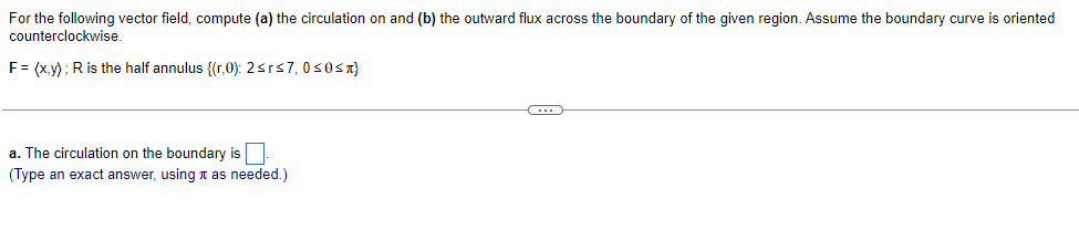 Solved For the following vector field, compute (a) the | Chegg.com