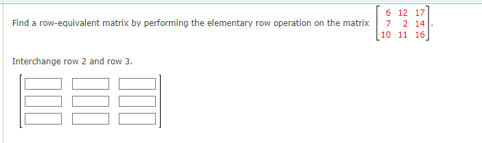 Solved Find a row-equivalent matrix by performing the | Chegg.com