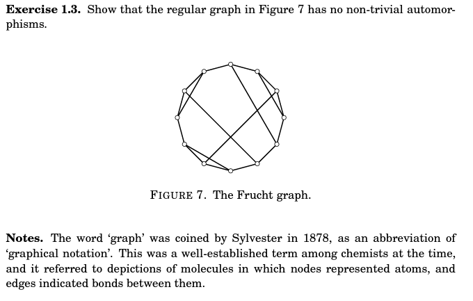 Solved Exercise 1.3. Show that the regular graph in Figure 7 | Chegg.com