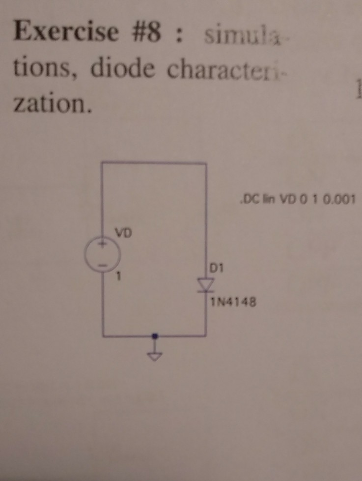 Solved Exercise #4 : Hand calculations, diode biasing. 1. | Chegg.com