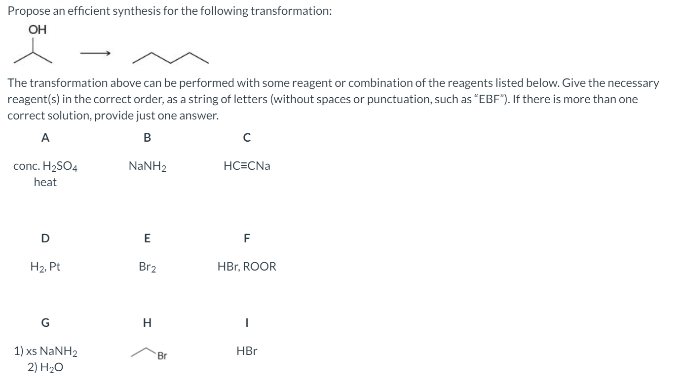 Solved Propose an efficient synthesis for the following | Chegg.com