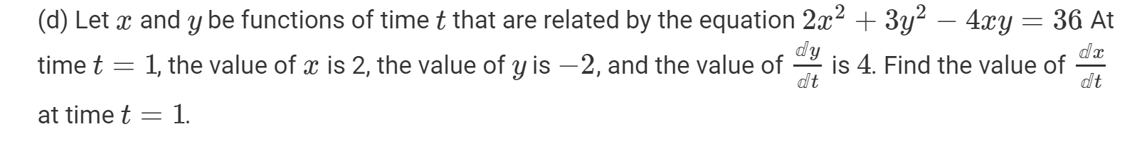 Solved Consider the curve defined by 2x2 + 3y2 – 4xy = 36 | Chegg.com