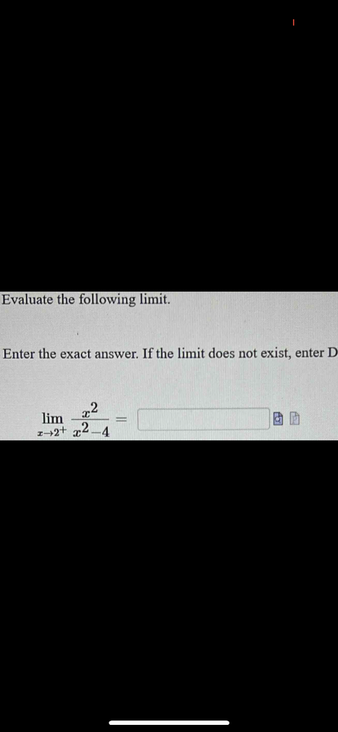 Solved Evaluate the following limit. Enter the exact answer. | Chegg.com