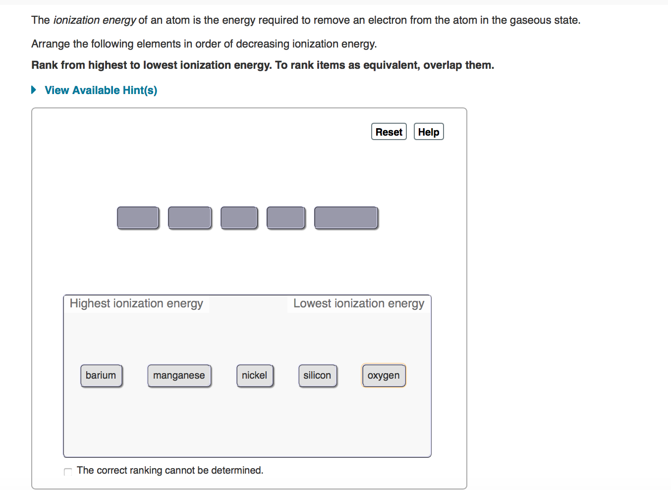 Solved The ionization energy of an atom is the energy | Chegg.com Solved The ionization energy of an atom is the energy | Chegg.com