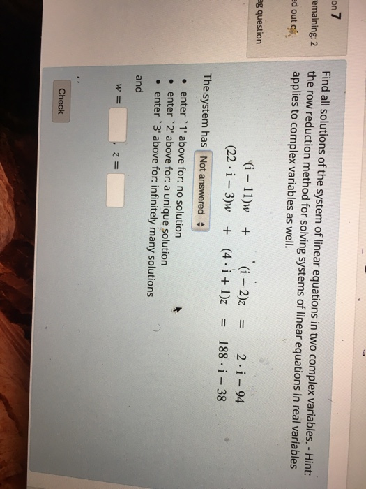 Solved 7 emaining: 2 d out c on Find all solutions of the | Chegg.com