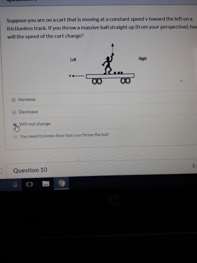 Solved Suppose you are on a cart that is moving at a | Chegg.com