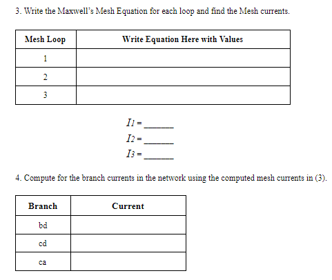 Solved Maxwell's Mesh Equations 1. Connect the circuit | Chegg.com