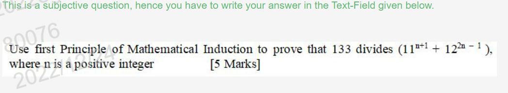 Solved Use first Principle of Mathematical Induction to | Chegg.com