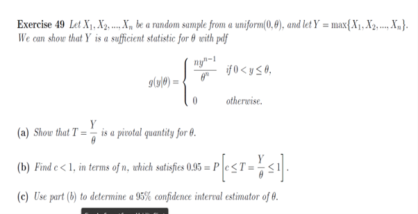Solved Exercise 49 ﻿Let x1,x2,dots,xn be ﻿a random sample | Chegg.com