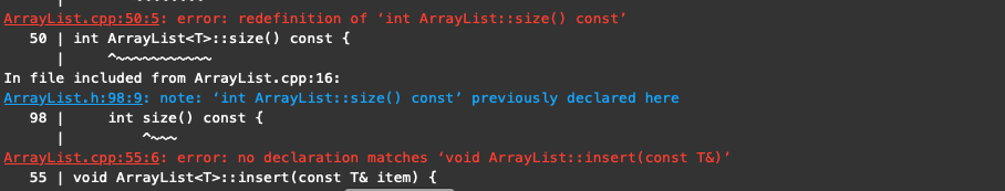 Solved Please help solve the following errors in red. I just | Chegg.com
