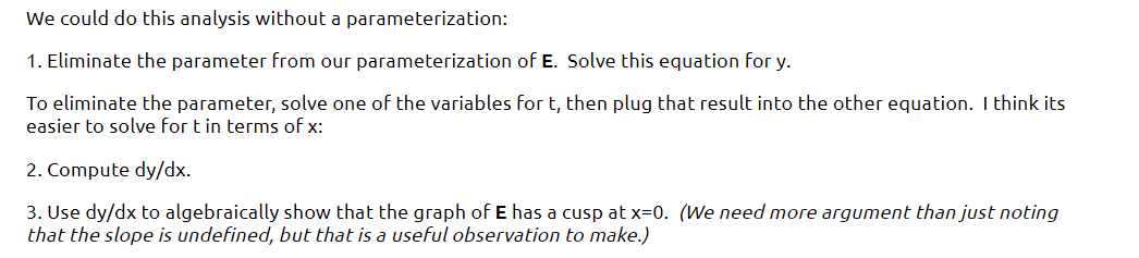 Solved We could do this analysis without a parameterization: | Chegg.com