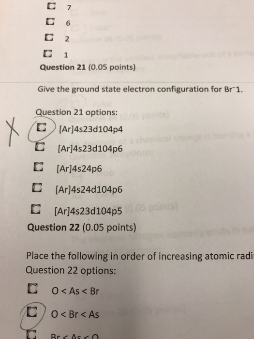 Solved 7 6 C 2 C 1 Question 21 (0.05 points) Give the ground | Chegg.com