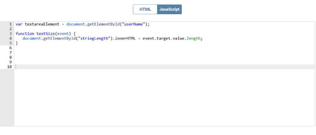 Solved Register the textSize event handler to handle focus | Chegg.com