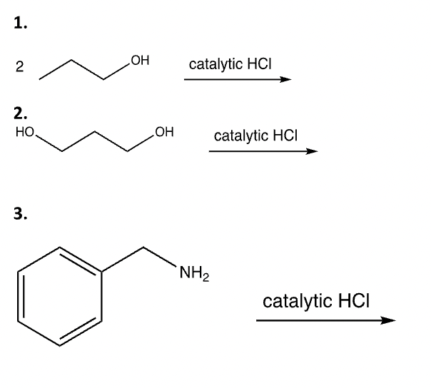 Solved 2. catalytic HCl | Chegg.com