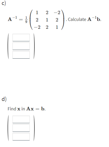 Solved -2 1 2. 2 1 For matrix A = and vector b= 2 1 -2 2 -2 | Chegg.com