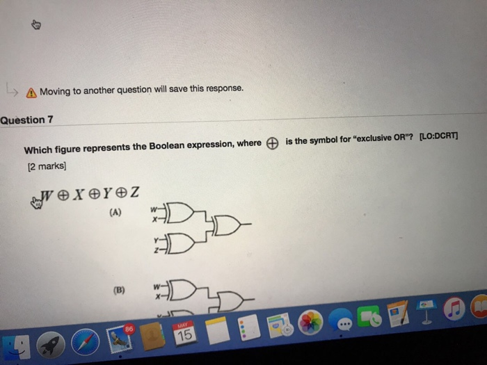 Solved Question 7 Which figure represents the Boolean | Chegg.com