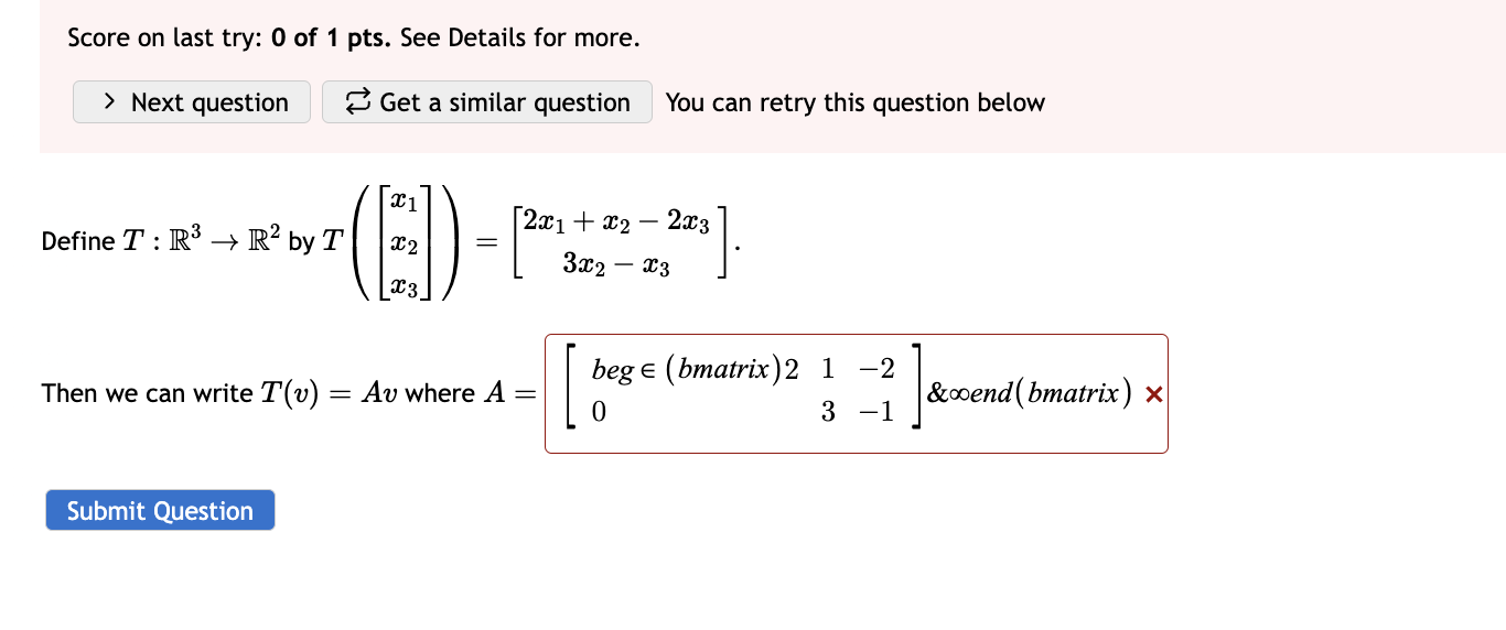 Solved Score on last try: 0 of 1 pts. See Details for more. | Chegg.com