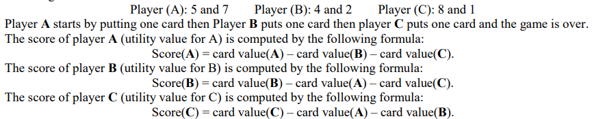 Solved Three players (A, B and C) play the Card Game. Each | Chegg.com