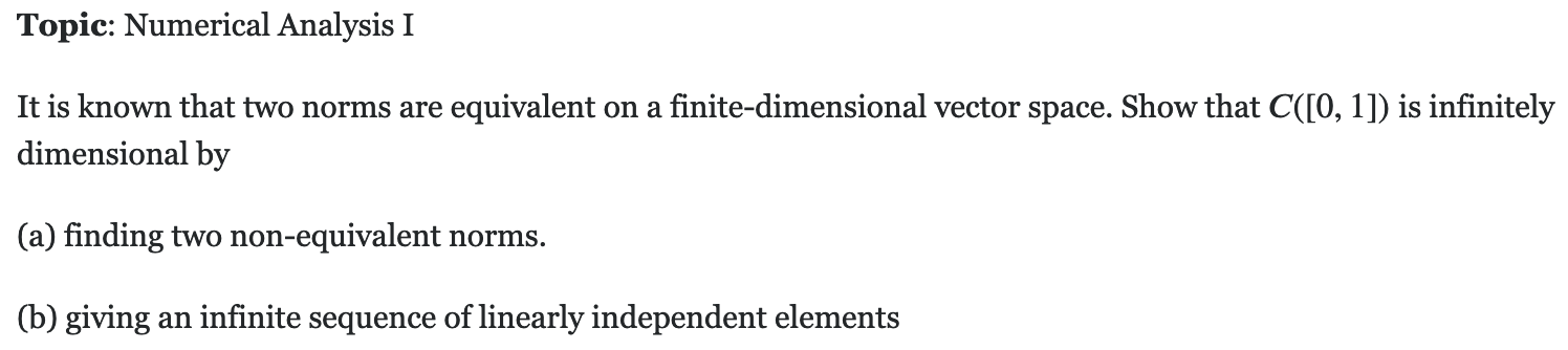 Solved Topic: Numerical Analysis I It is known that two | Chegg.com