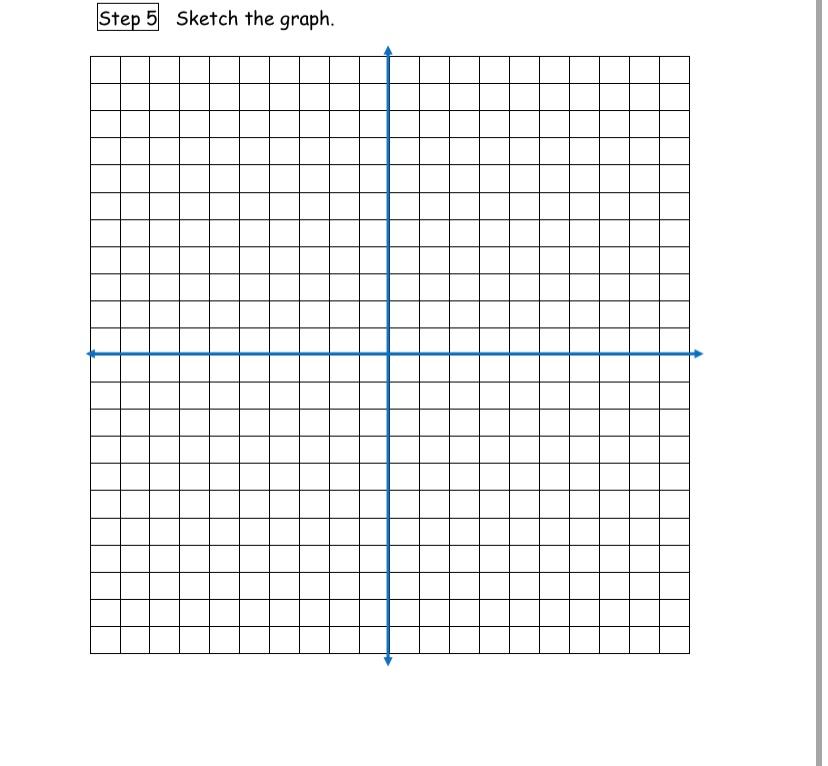 Solved Step 5 Sketch the graph. 1. Sketch the graph of | Chegg.com