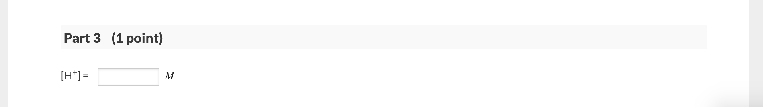 Solved 4 Question (3 points) Calculate the concentrations of | Chegg.com