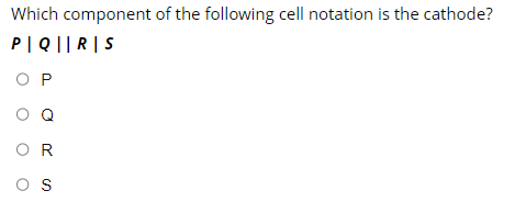 Solved Which component of the following cell notation is the | Chegg.com