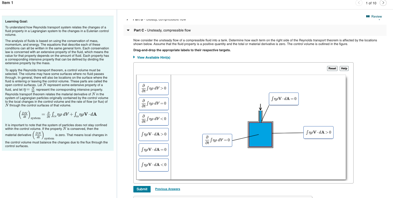Item 1 Review Part C - Unsteady, | Chegg.com