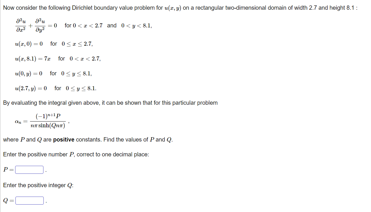 Solved Recall that the Dirichlet boundary value problem for | Chegg.com