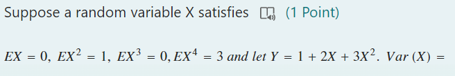 Solved 21. ﻿Suppose a random variable x | Chegg.com