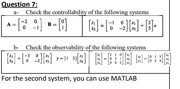 Solved Solve the following state equation and output | Chegg.com